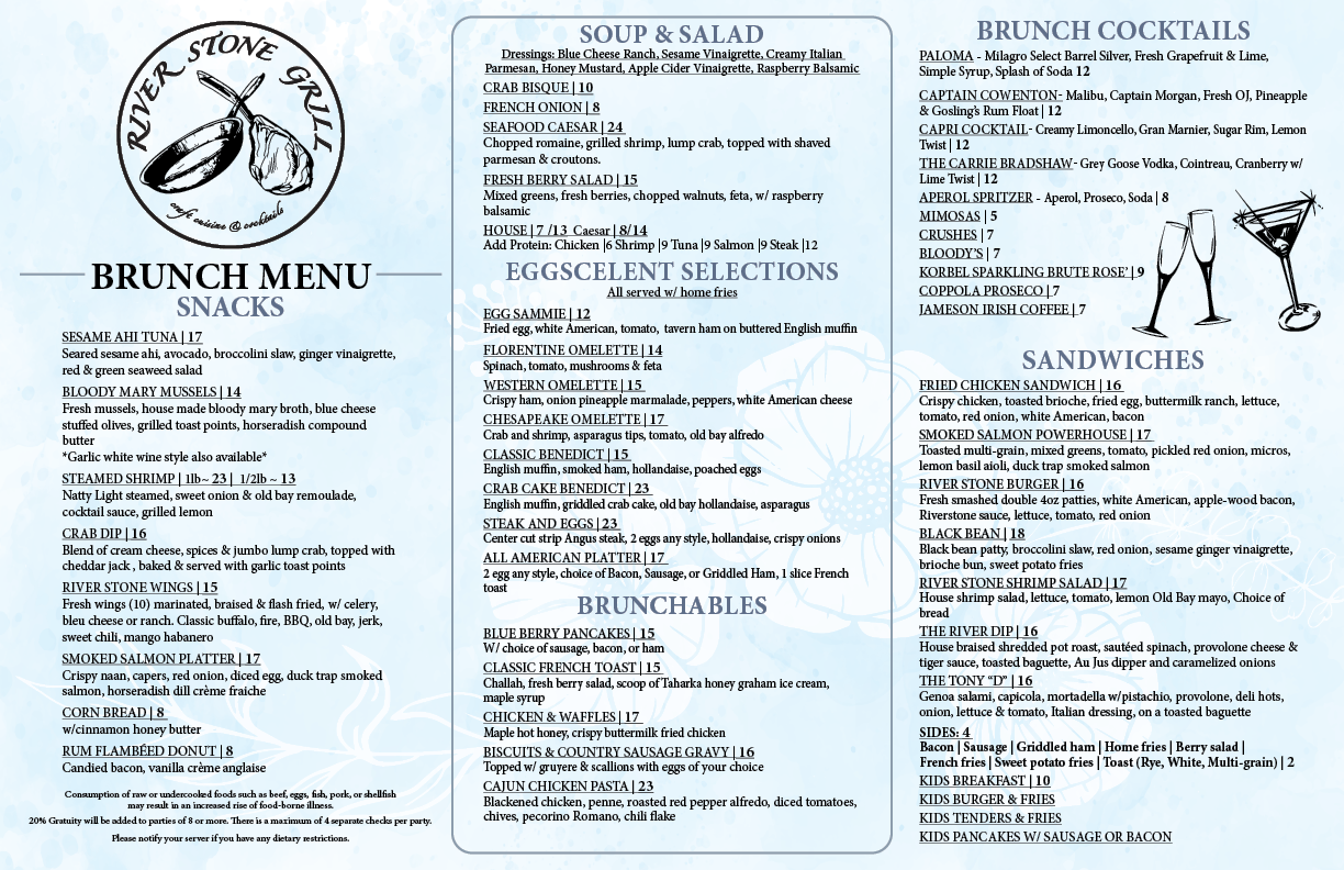 Menu | Modern American | Perry Hall, MD