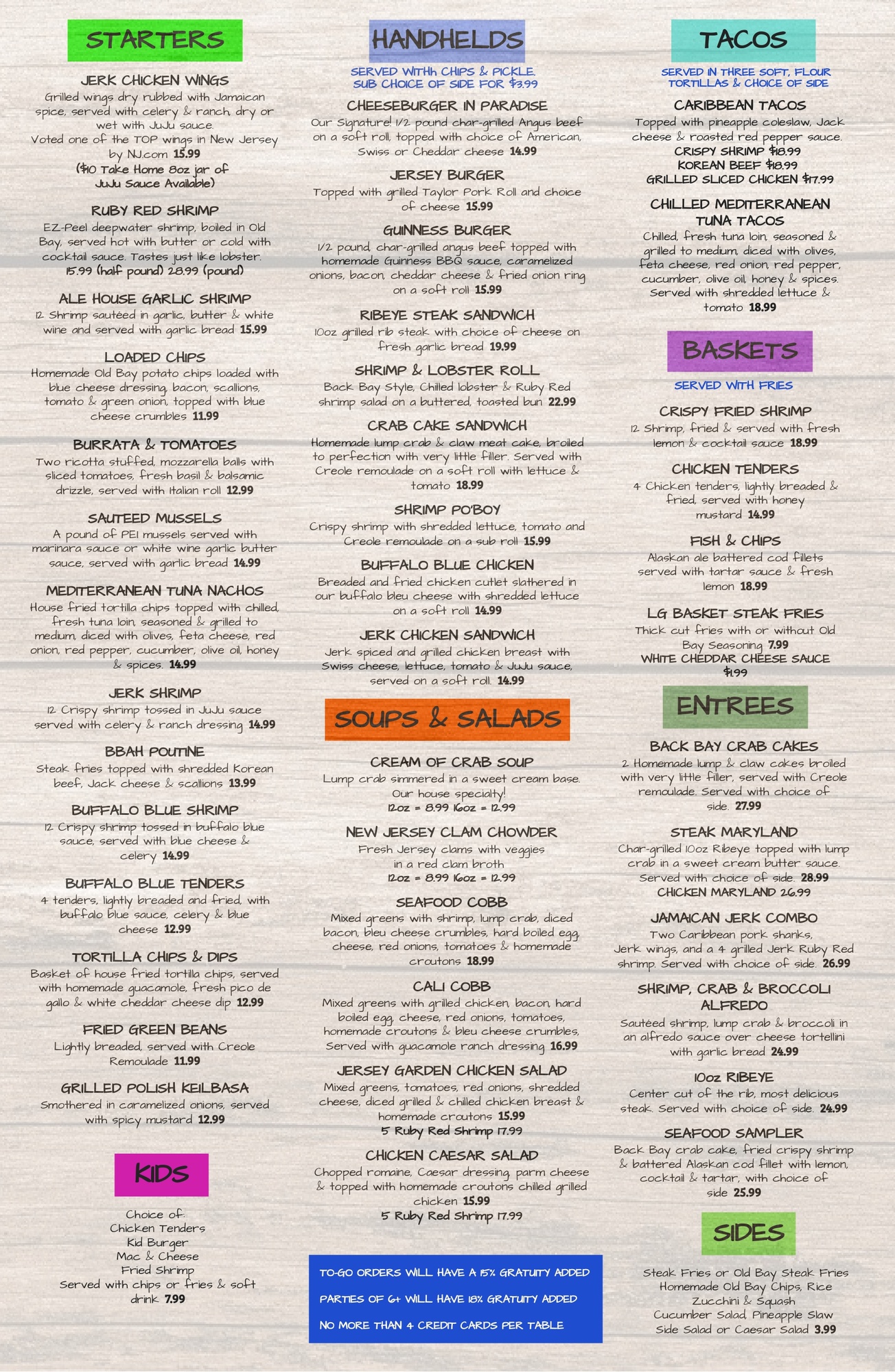 Seafood & More | Back Bay Ale House