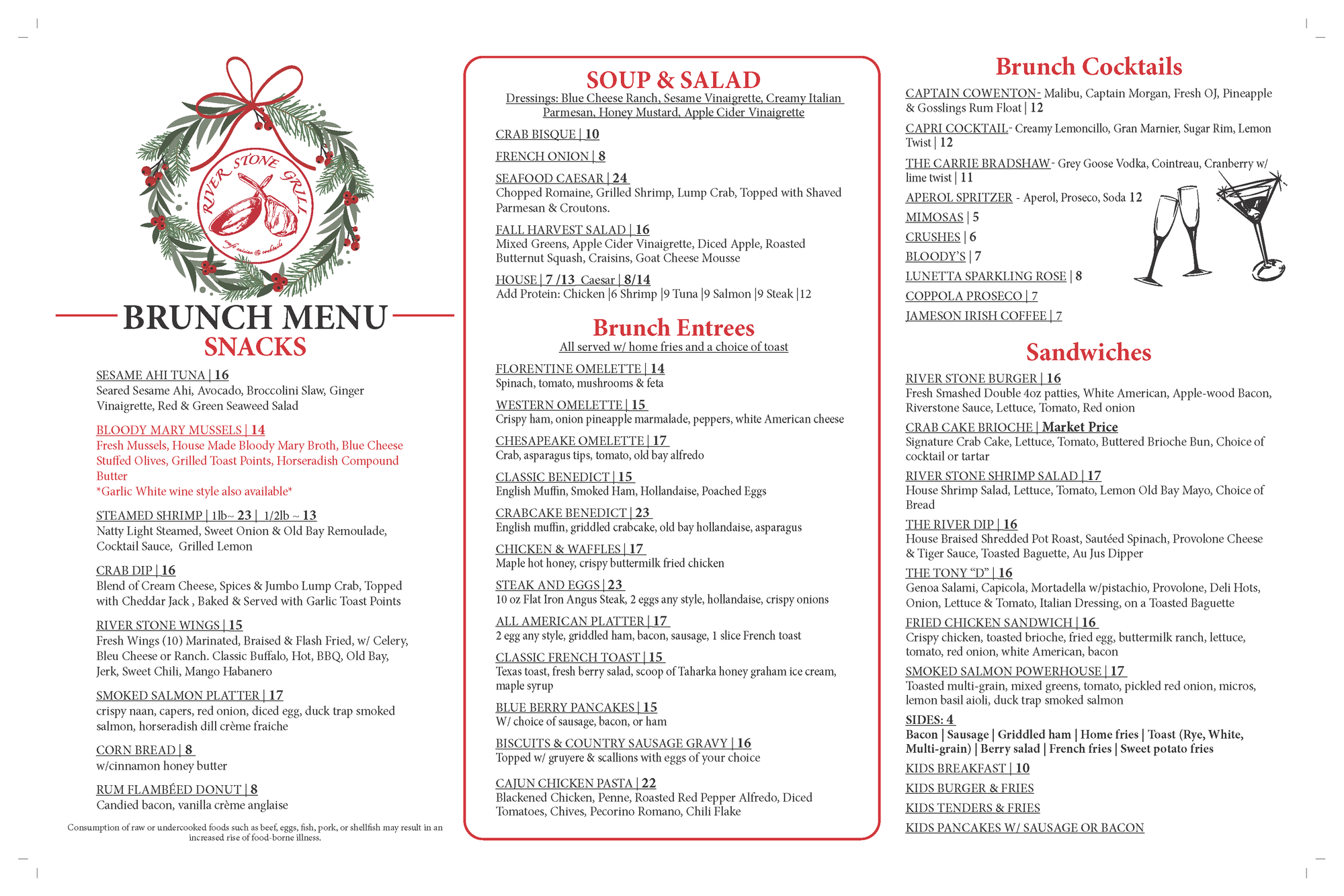 Menu | Modern American | Perry Hall, MD