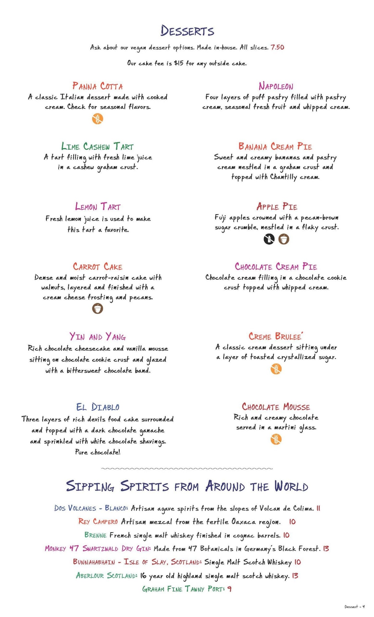 Menu | International Restaurant and Bakery