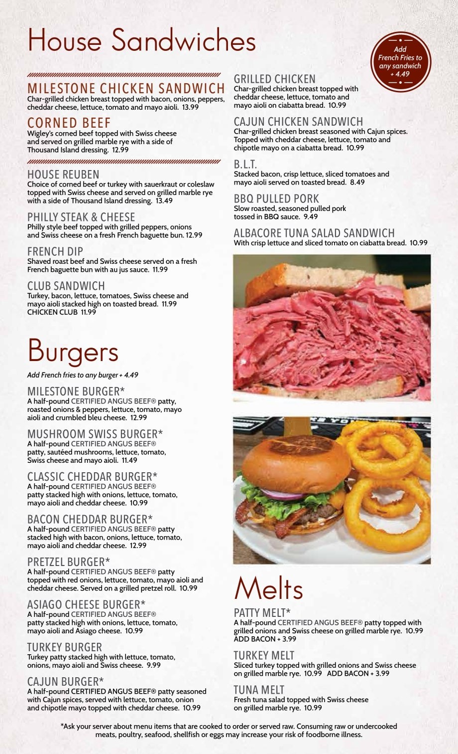 Milestone Grill | Lunch & Dinner