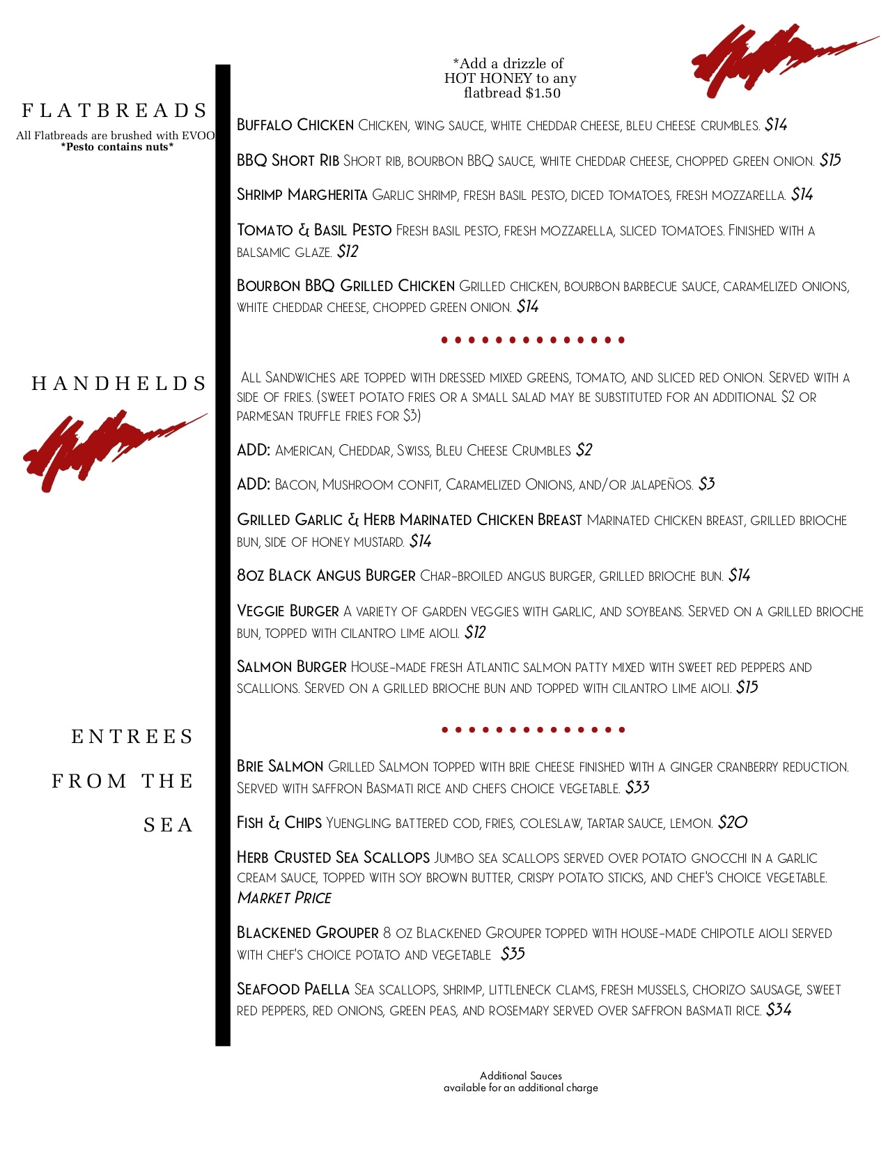Menus | Camelot Restaurant and Inn