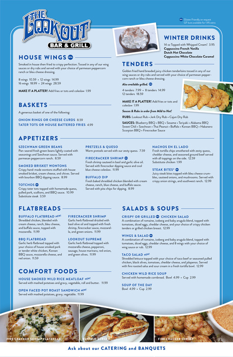 LookOut Supper Club | Menus