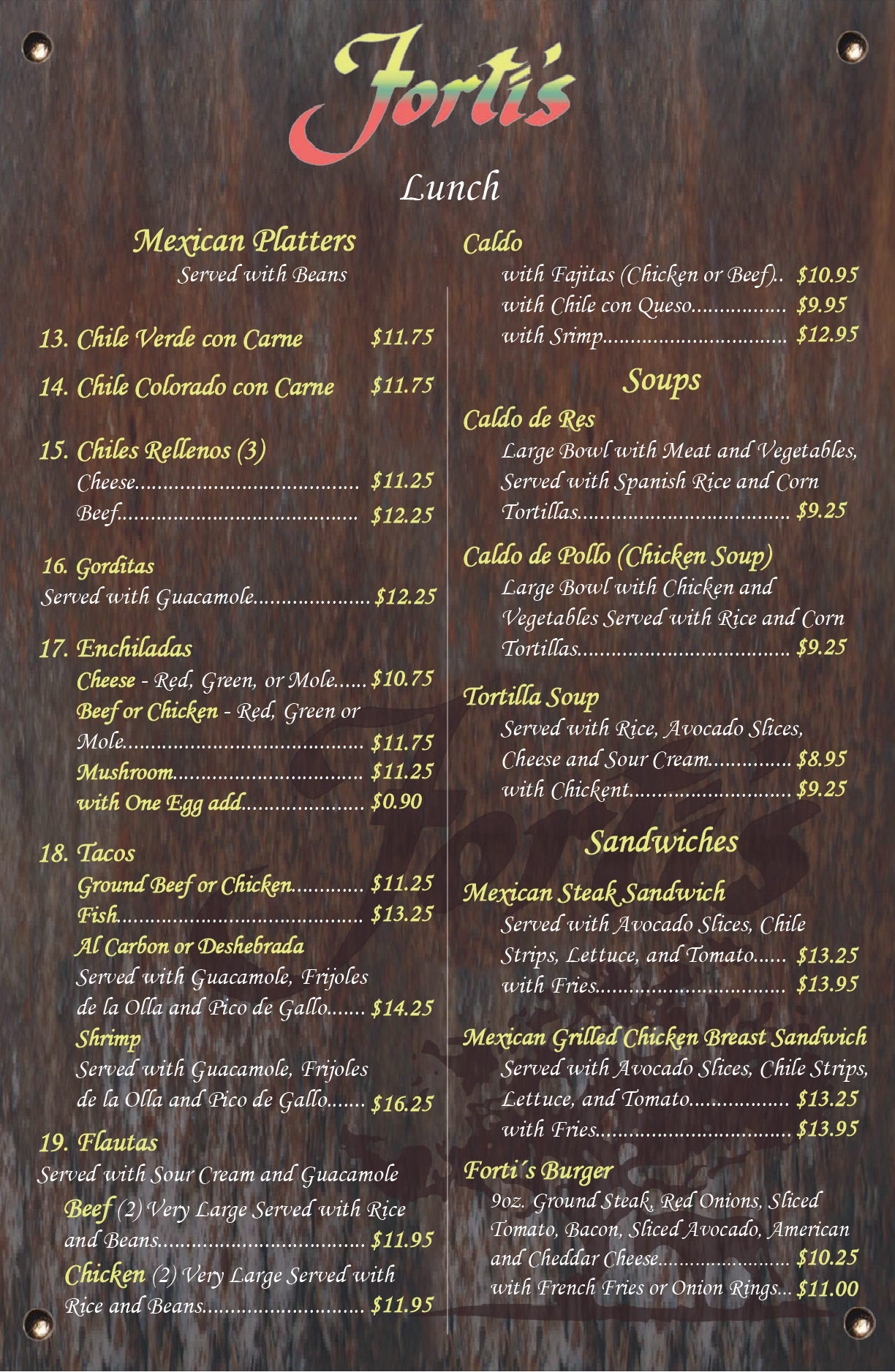 Fortis Mexican Elder Restaurant | Mexican Food Capital of the World ...