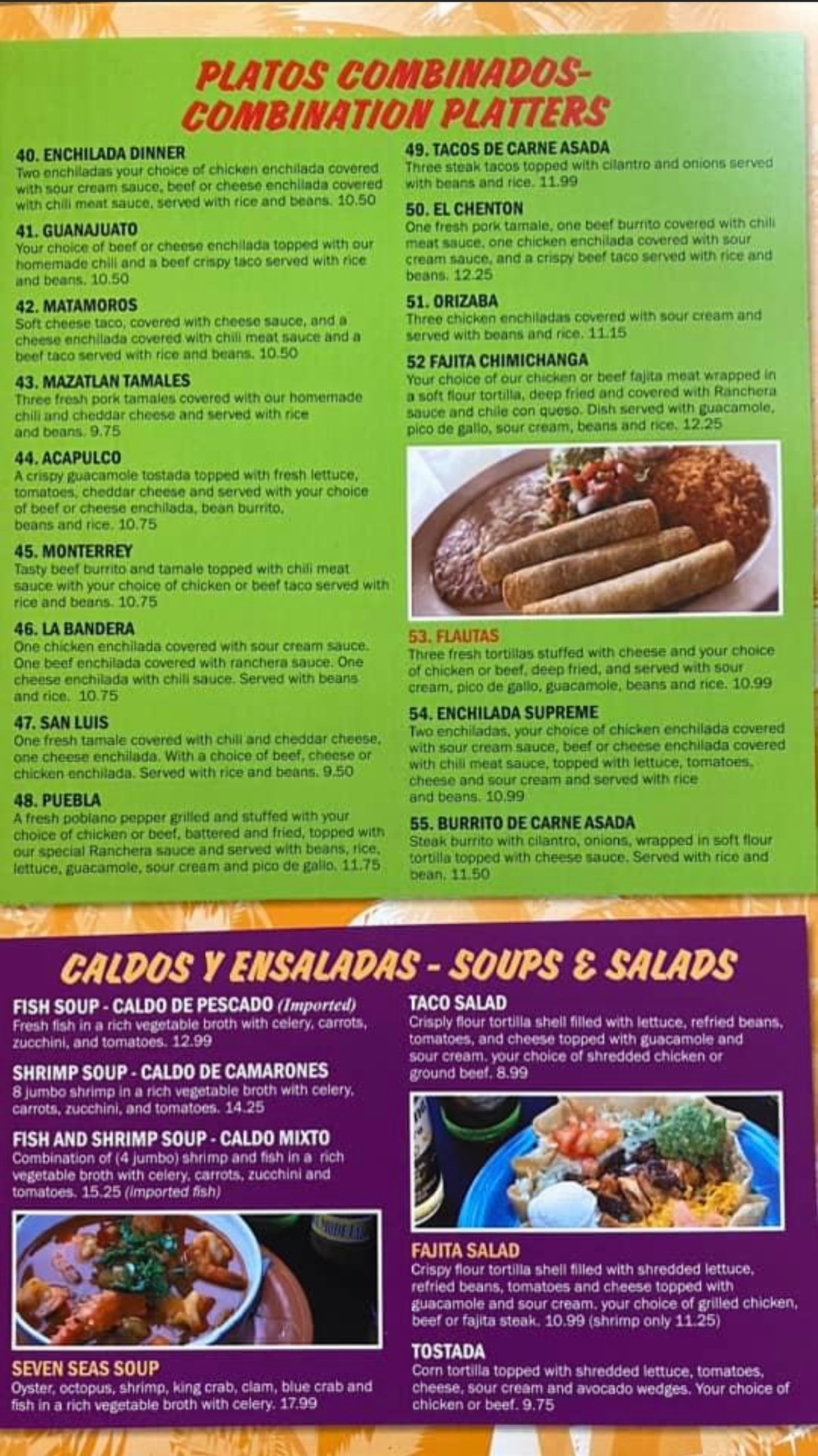 Las Palmas | Menu