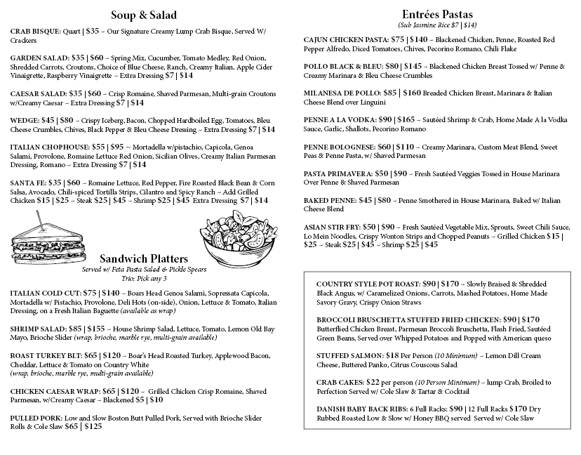 Menu | Modern American | Perry Hall, MD
