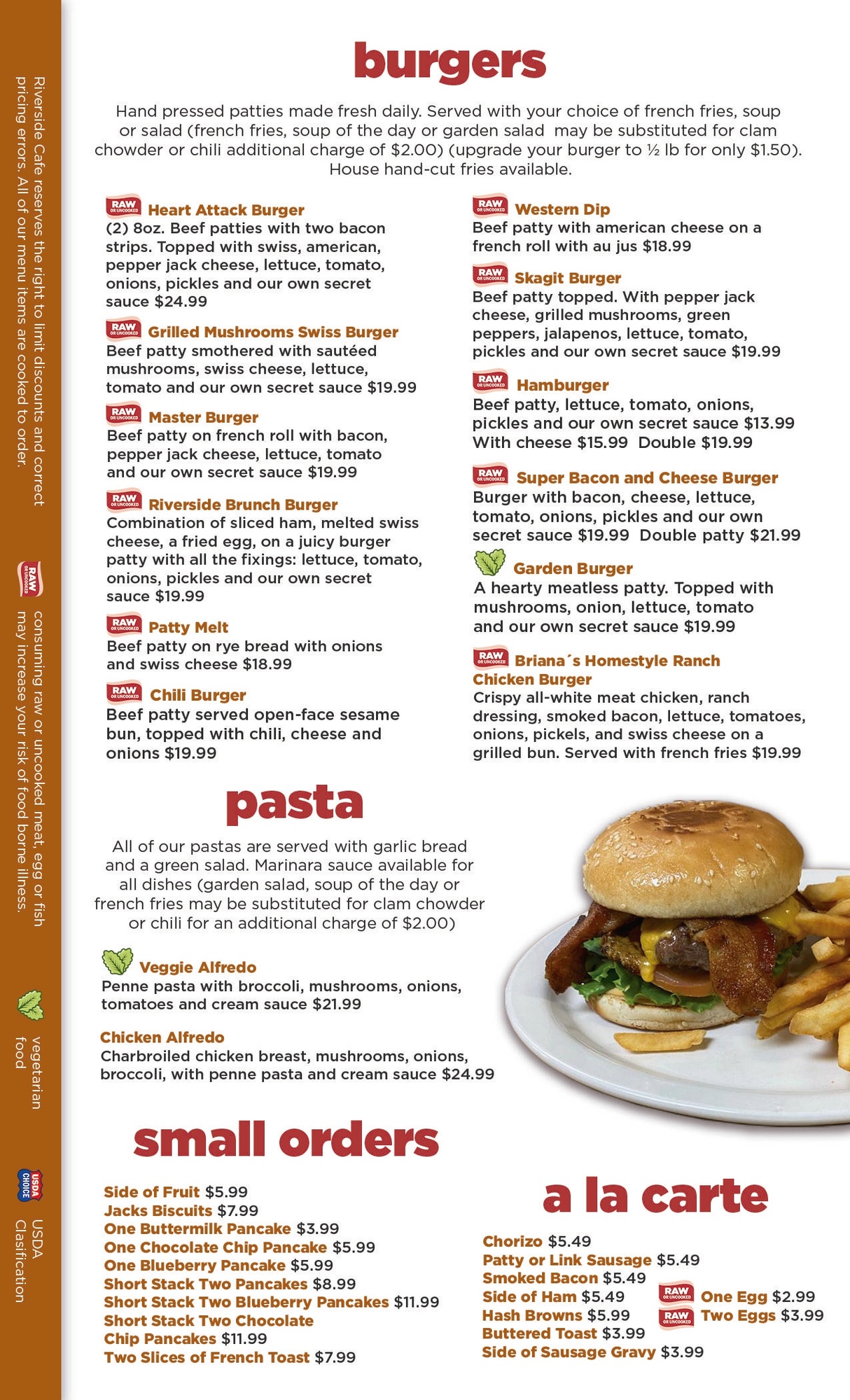 Riverside Cafe | Menu