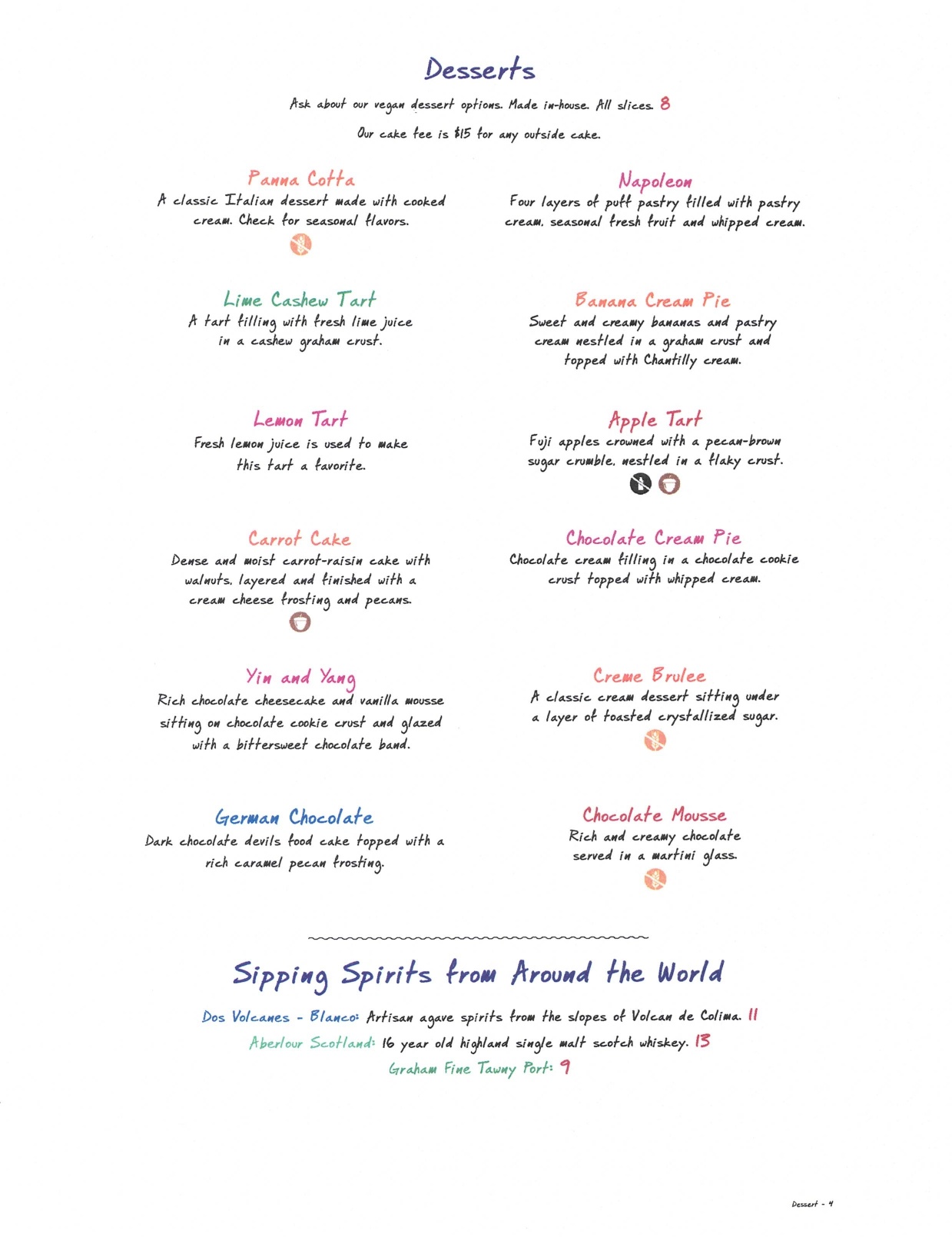 Menu | International Restaurant and Bakery