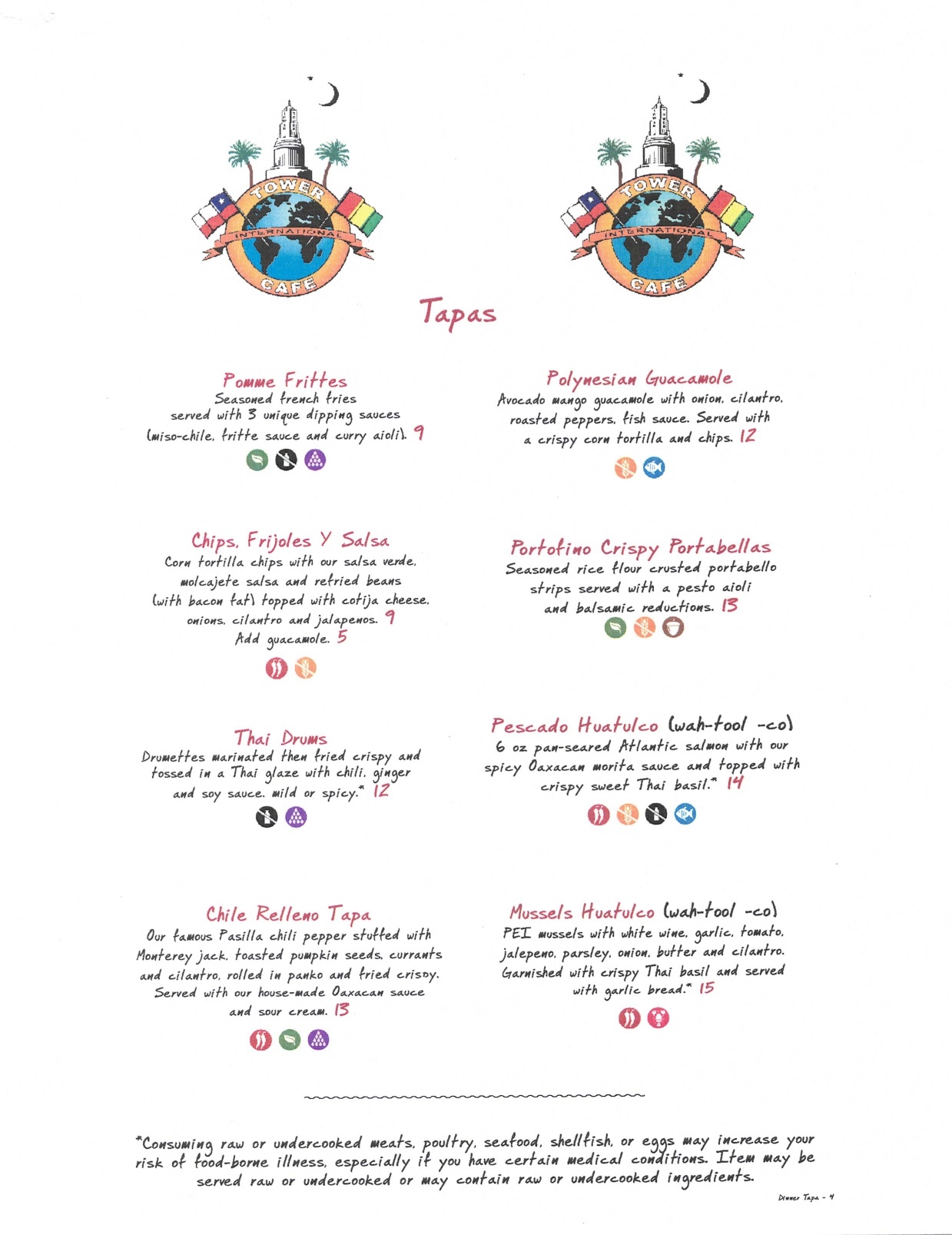 Menu | International Restaurant and Bakery