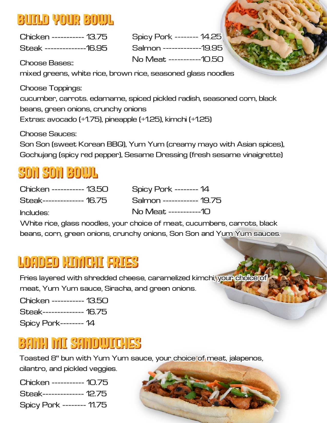 Korean Food | Son Son Asian Grill