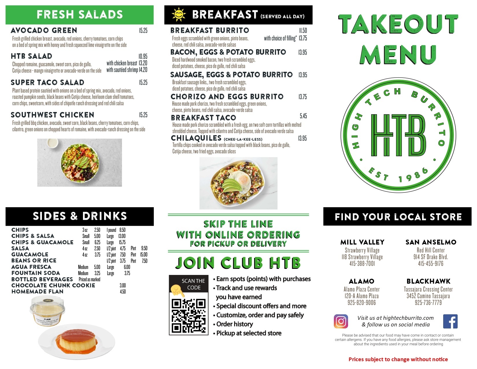 High Tech Burrito | Our Menu